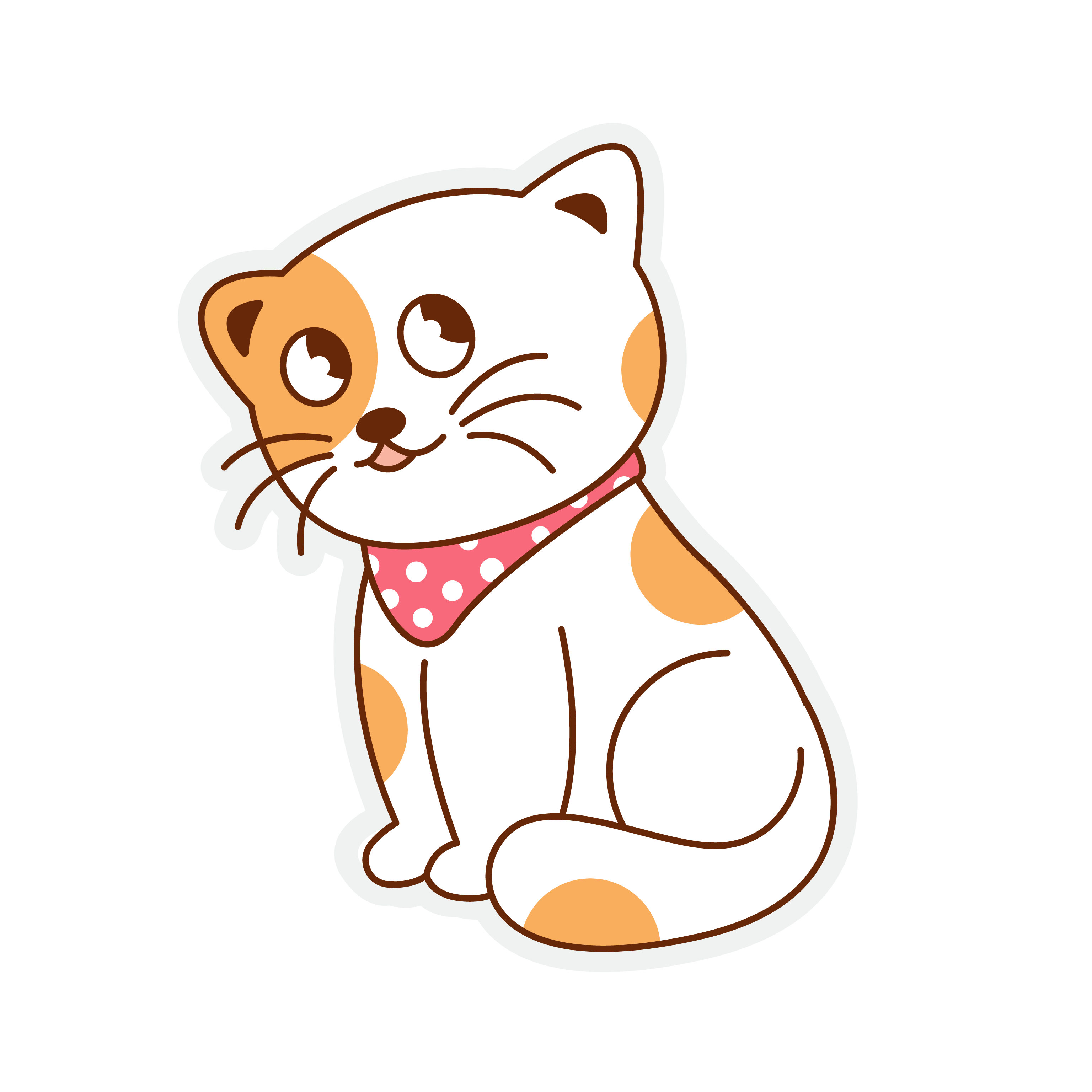 Cat Stickers in SVG, PNG, AI - DrawHipo
