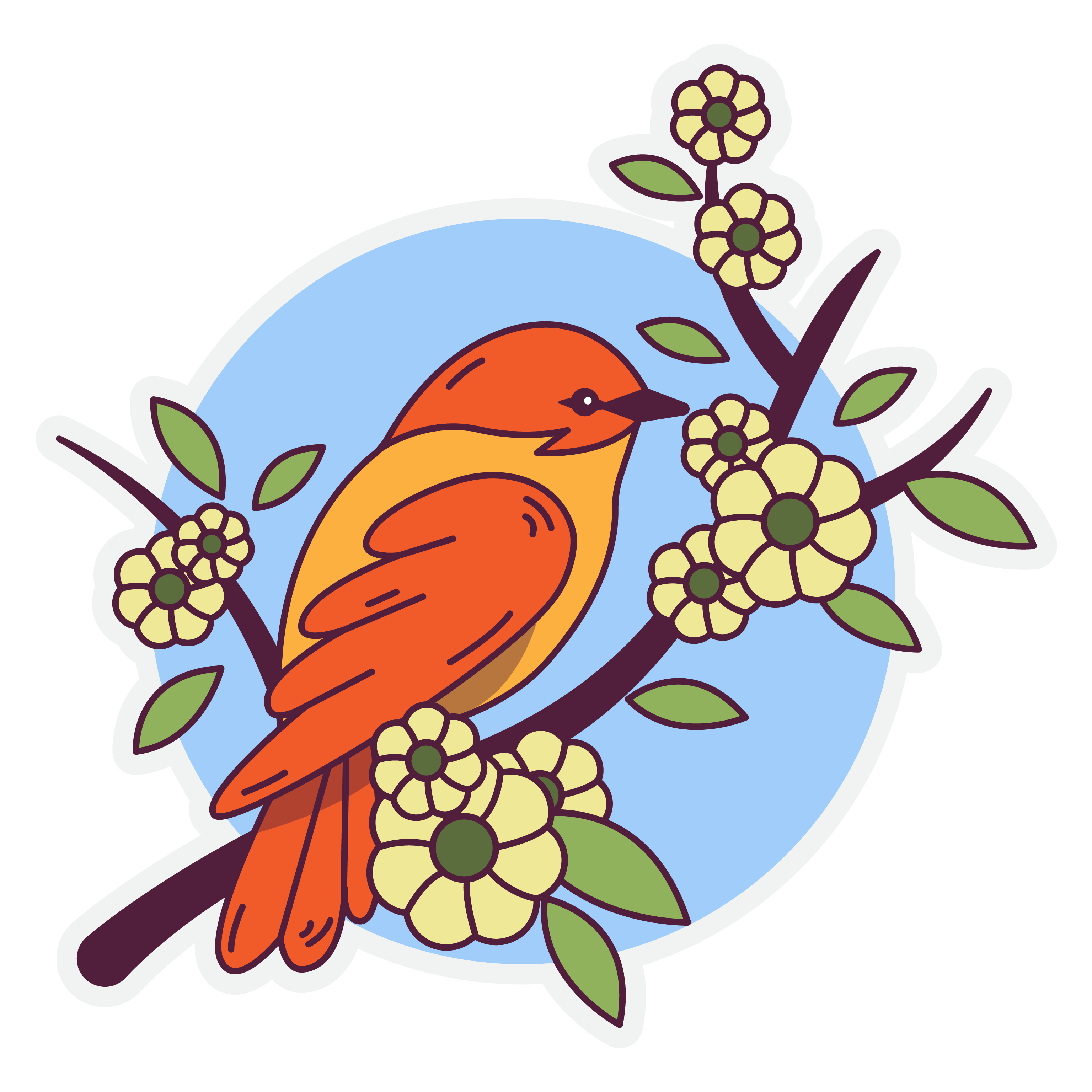 Spring Stickers in SVG, PNG, AI - DrawHipo