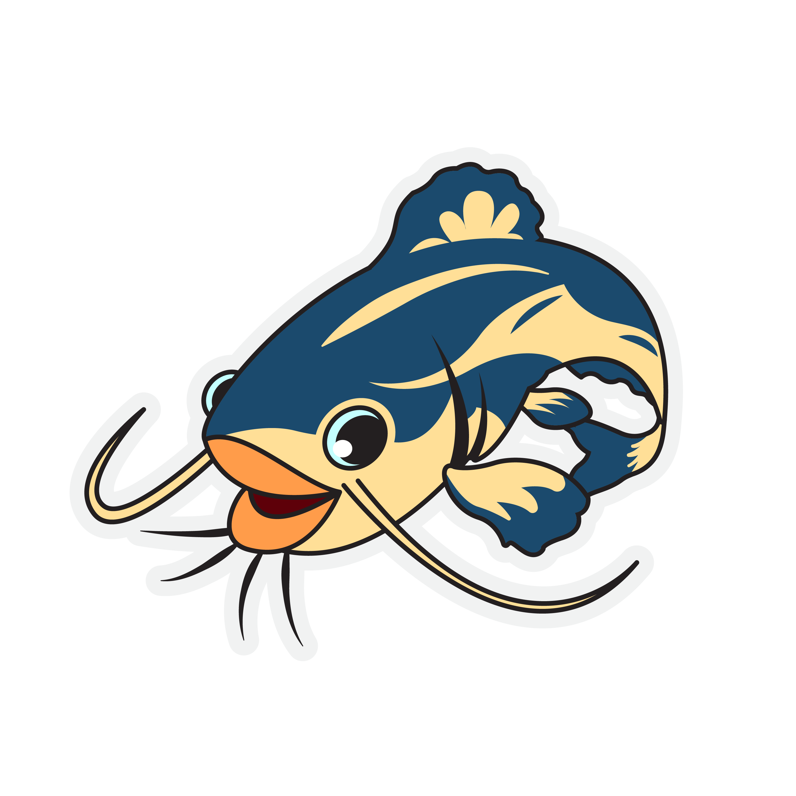 Fish Stickers in SVG, PNG, AI - DrawHipo