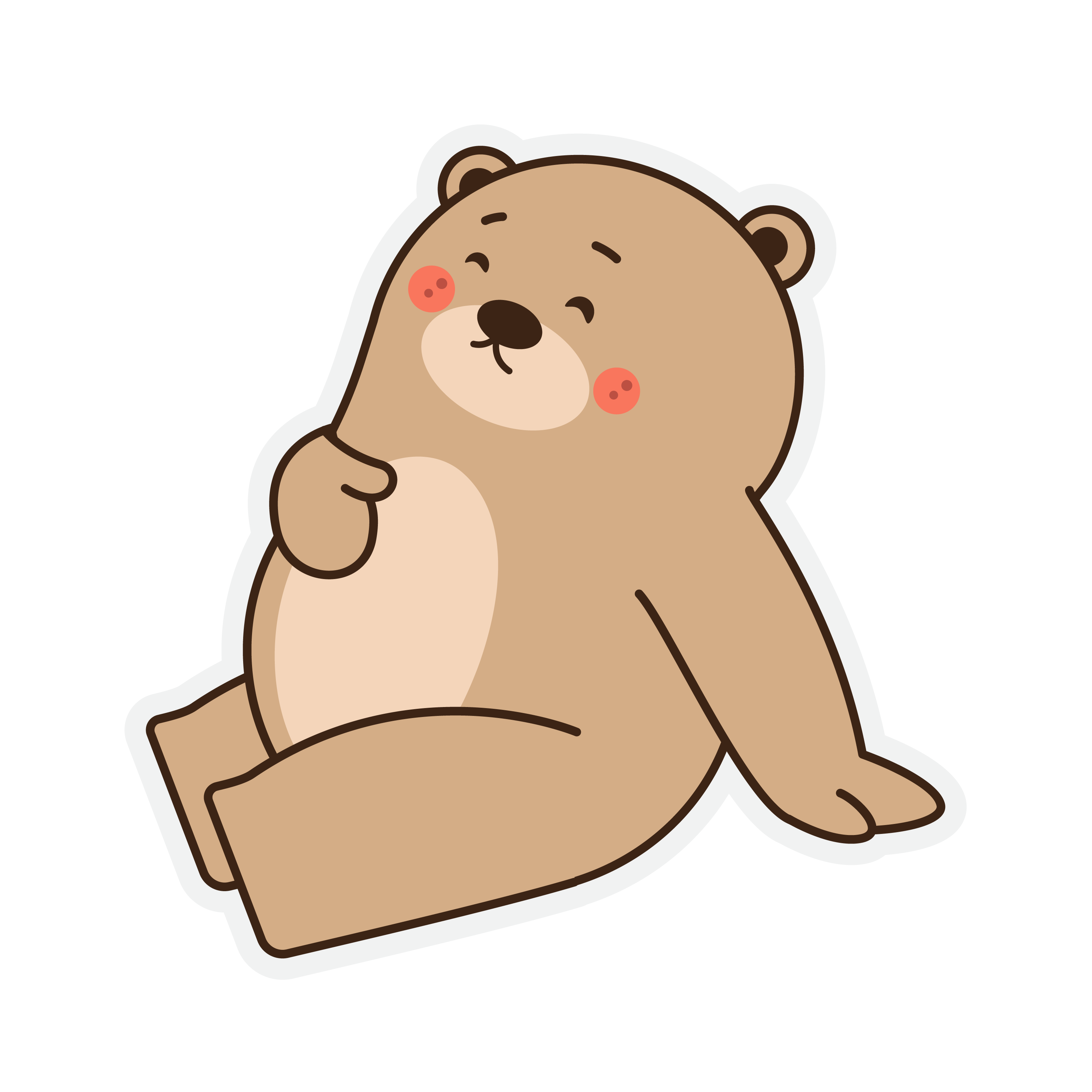 Bear Stickers in SVG, PNG, AI - DrawHipo