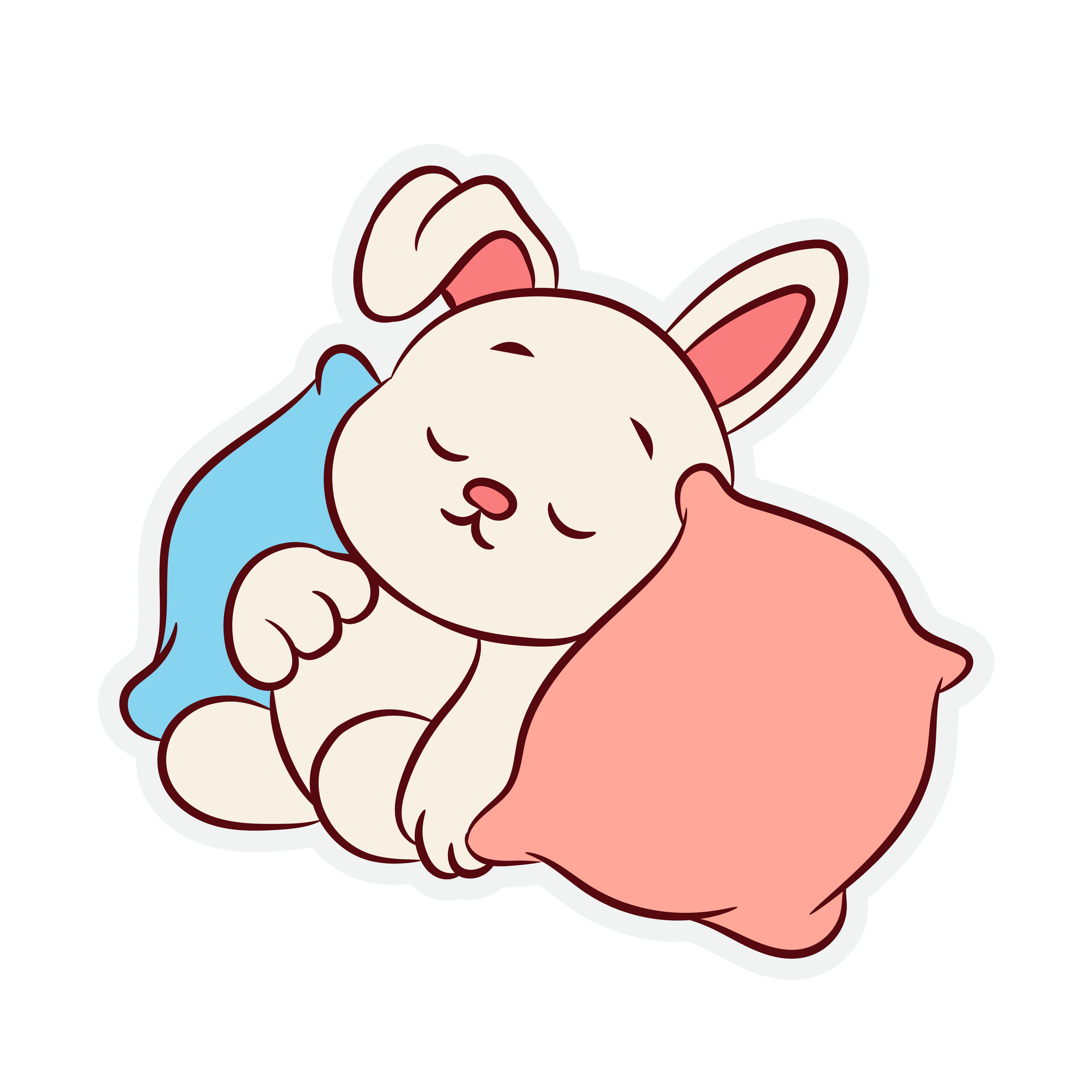 Sleeping Stickers in SVG, PNG, AI - DrawHipo
